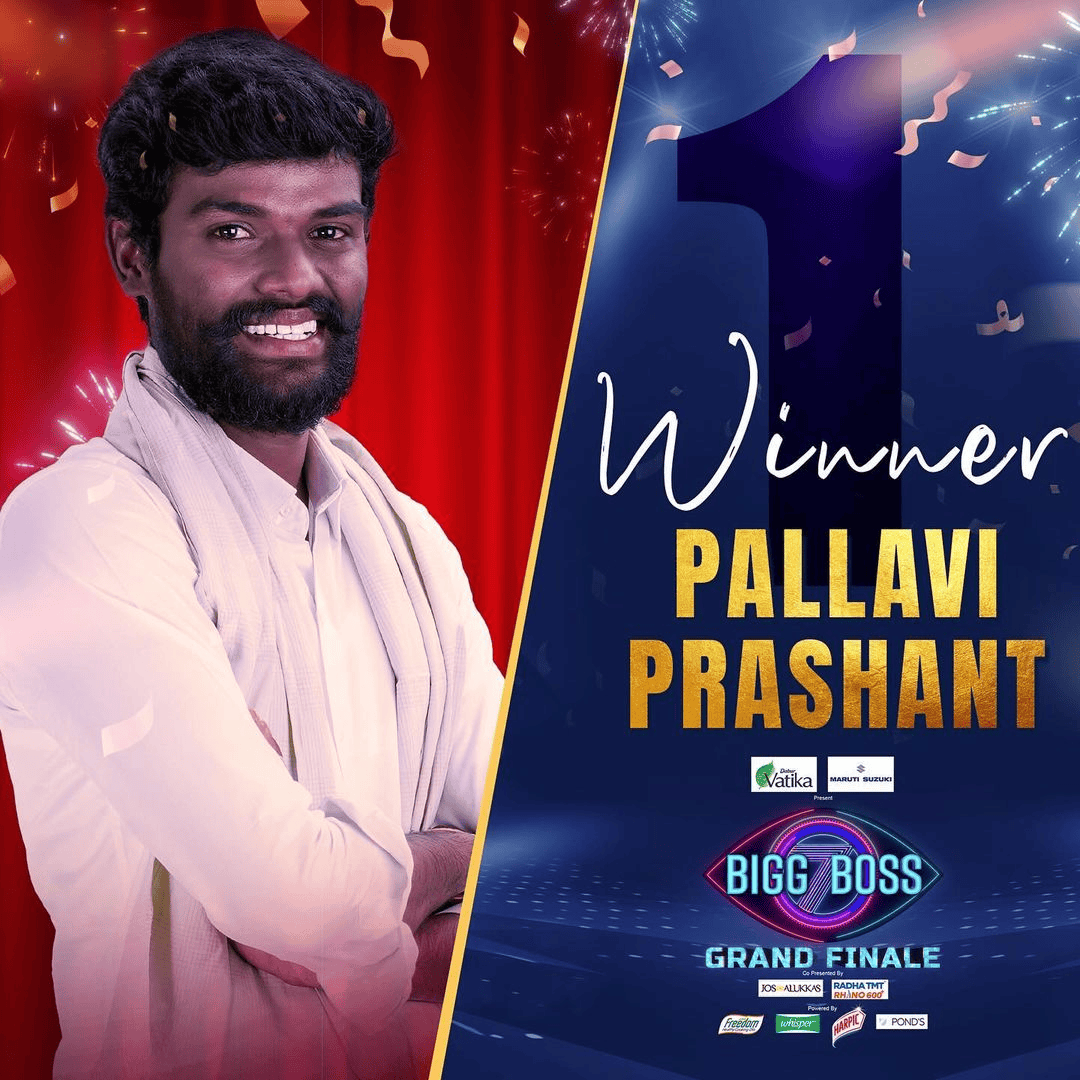 Bigg Boss 7 Telugu Winner is Pallavi Prashanth, Top 5 list - StudyBizz ...