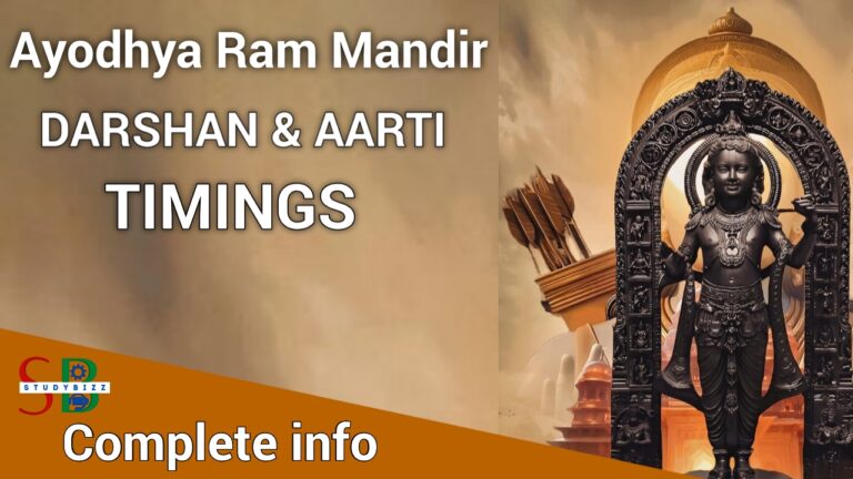 Ayodhya Ram Mandir Darshan Timings and Aarti Timings - GK Facts