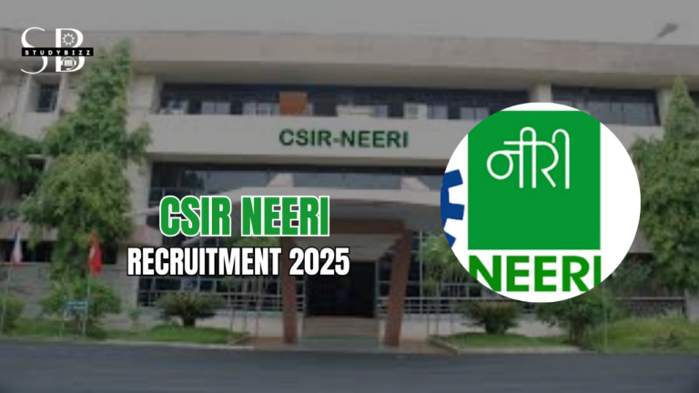 CSIR NEERI Recruitment 2025 Notification OUT for JSA and Stenographer ...