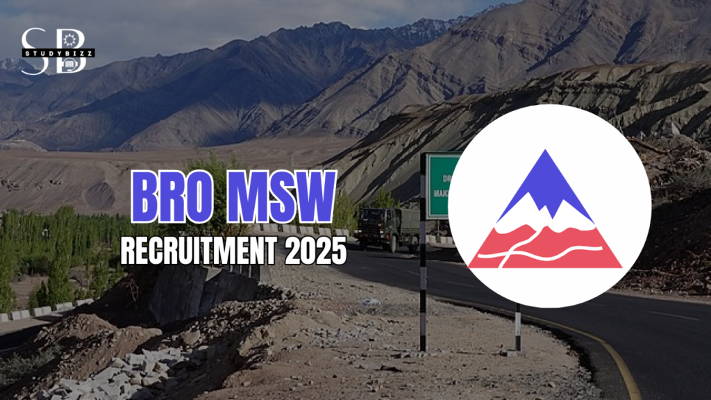BRO MSW Recruitment 2025 Notification out for 411 Posts - JOBS