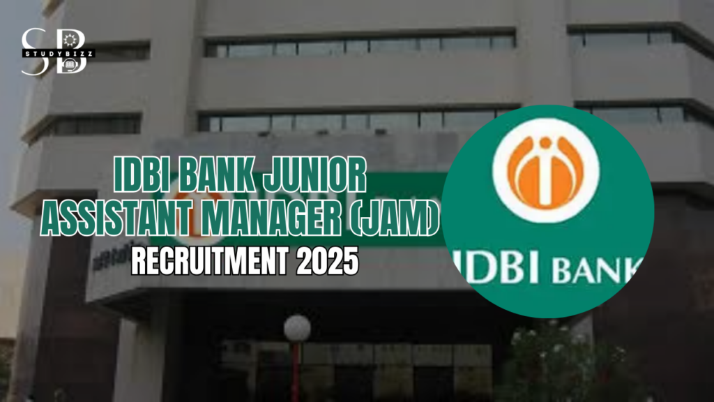 IDBI Bank Junior Assistant Manager (JAM) Recruitment 2025 Notification ...