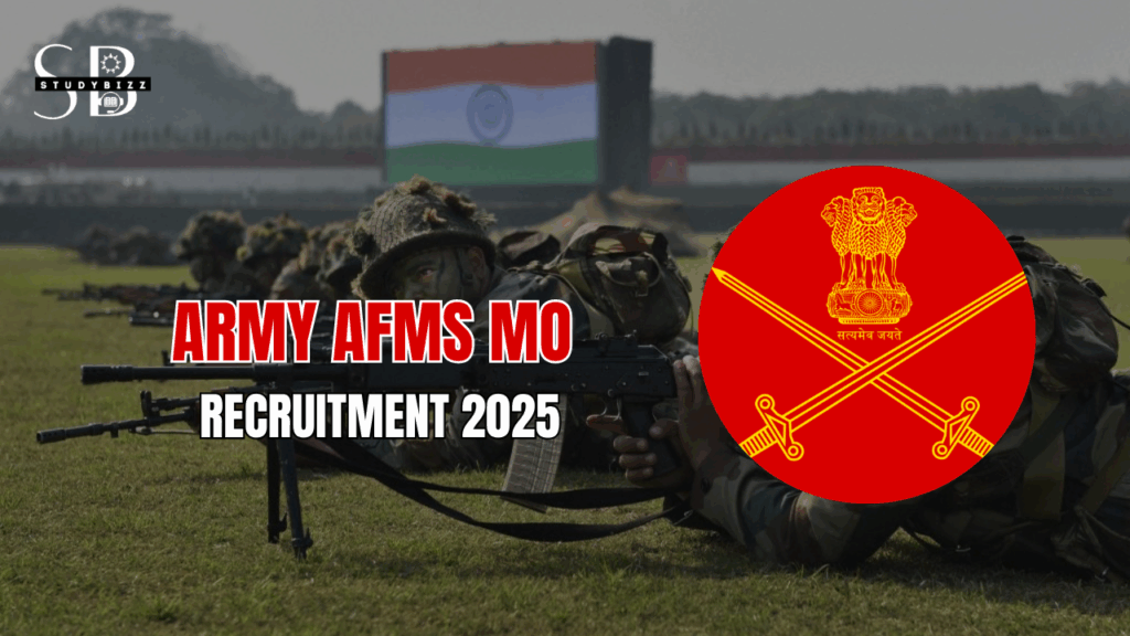 Army AFMS MO Recruitment 2025 Notification out for 400 Posts - JOBS
