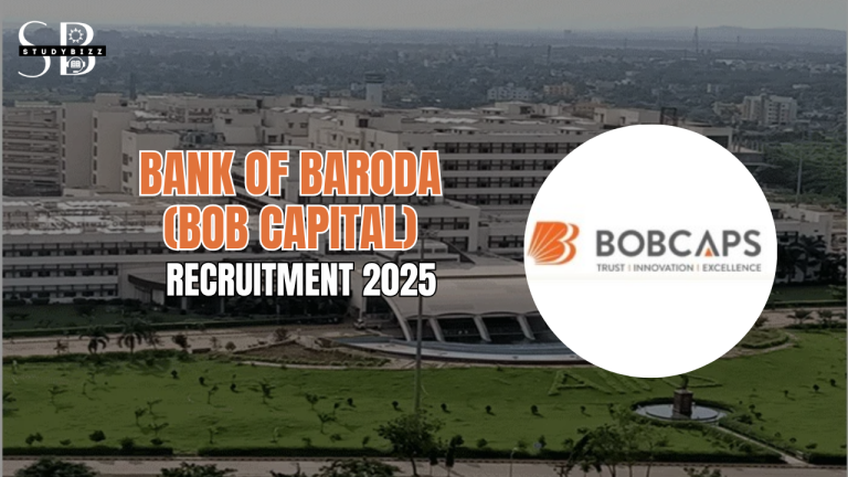 Bank of Baroda (BOB Capital) Recruitment 2025 – Apply Online for ...