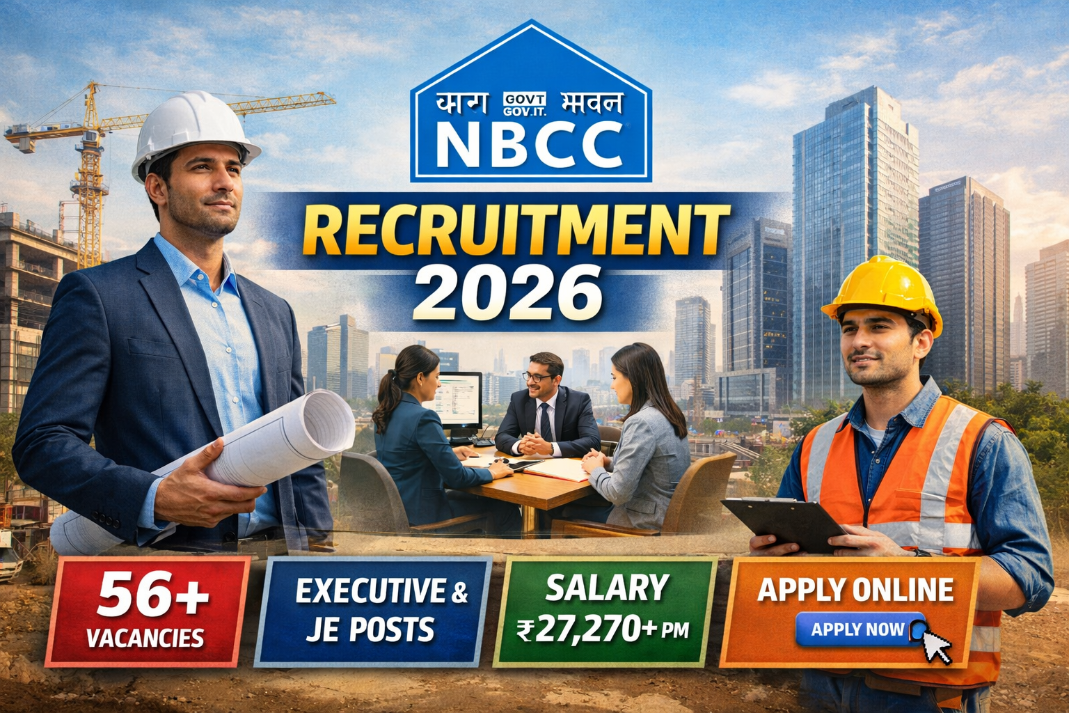 NBCC Recruitment 2026 Notification Out – Apply Online for 56+ Posts ...