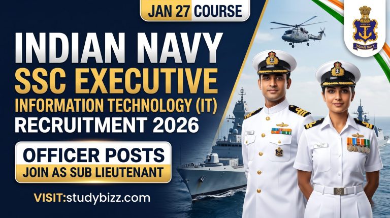 Indian Navy SSC Executive IT Recruitment 2026 – 15 Officer Posts ...