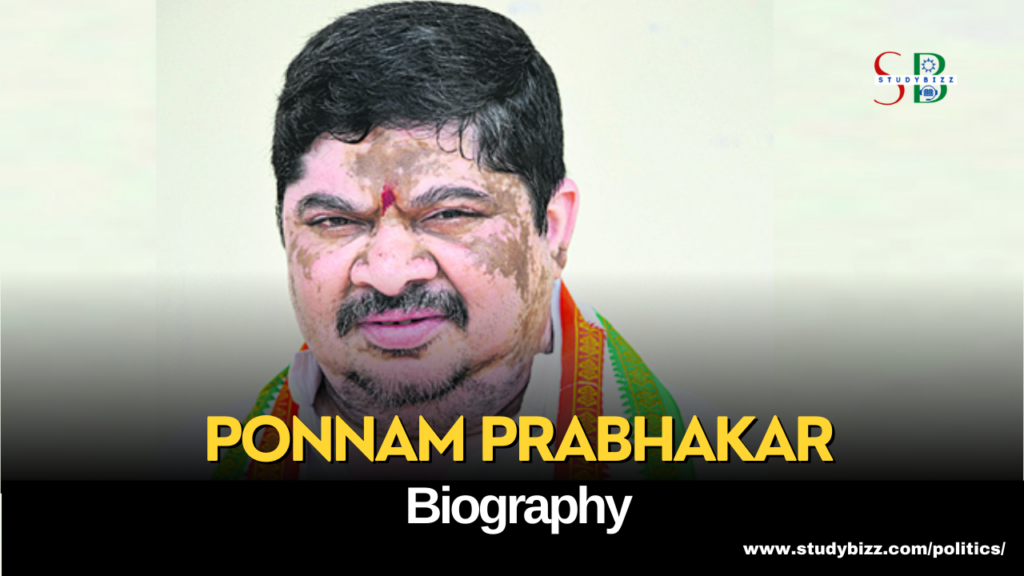 Ponnam Prabhakar Biography, Age, Spouse, Family, Native, Political ...