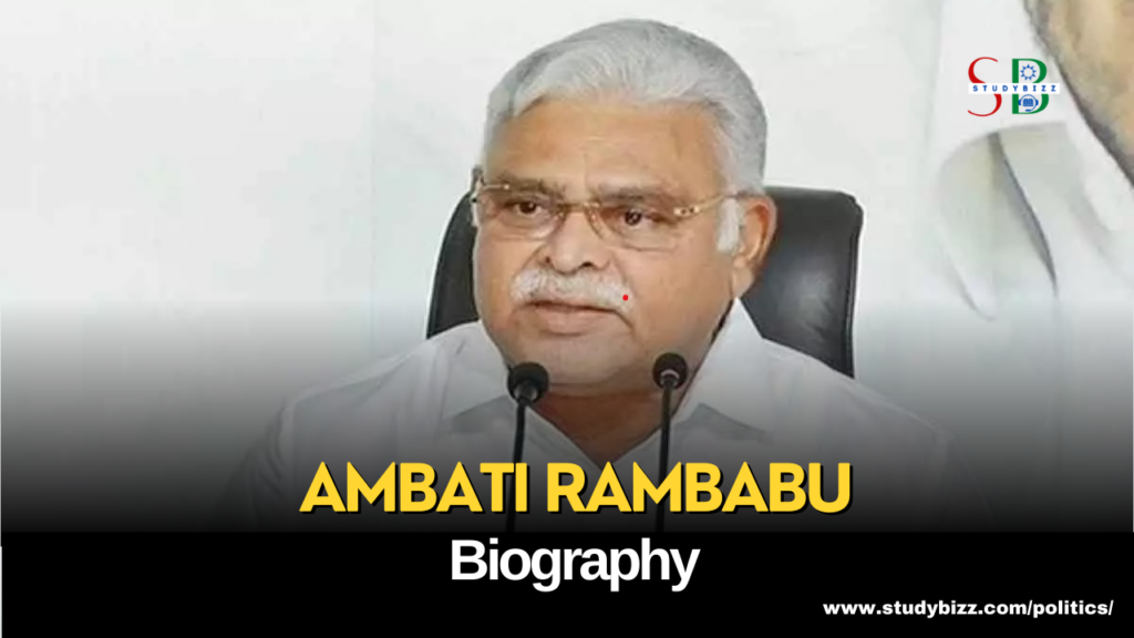 Ambati Rambabu Biography, Age, Spouse, Family, Native, Political party ...