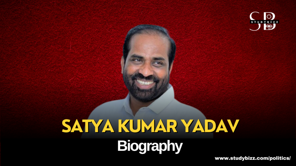 Satya Kumar Yadav Biography, Age, Spouse, Family, Native, Political ...
