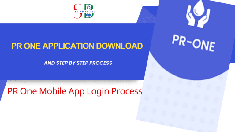 PR One Application Download and Step by step process - STUDYBIZZ
