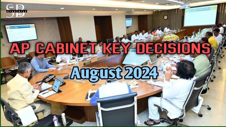 AP Cabinet Key Decisions August 2024 - STUDYBIZZ